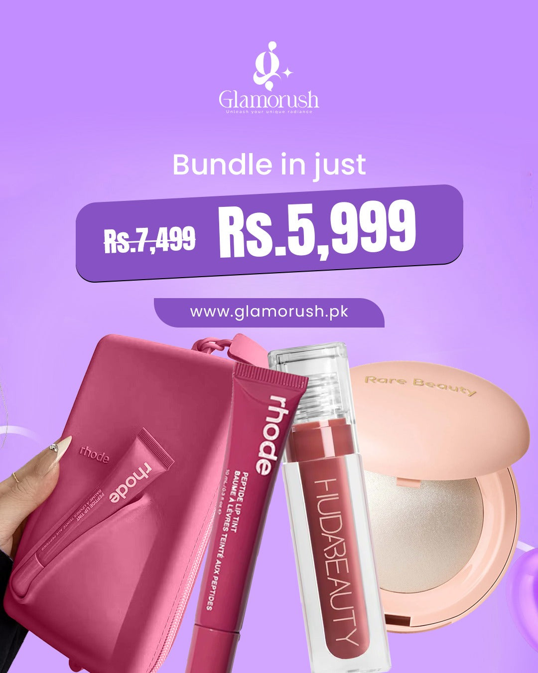 Rhode, Huda & Rare Beauty Bundle – Save Big in Pakistan! – Glamorush